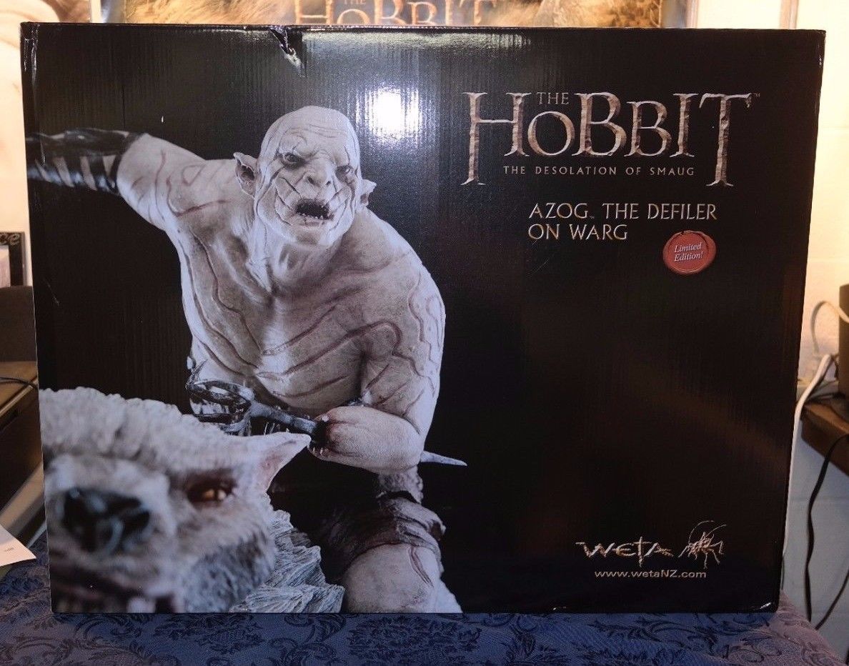 Weta – Azog The Defiler On Warg, Lord of the rings – Statue Unboxing