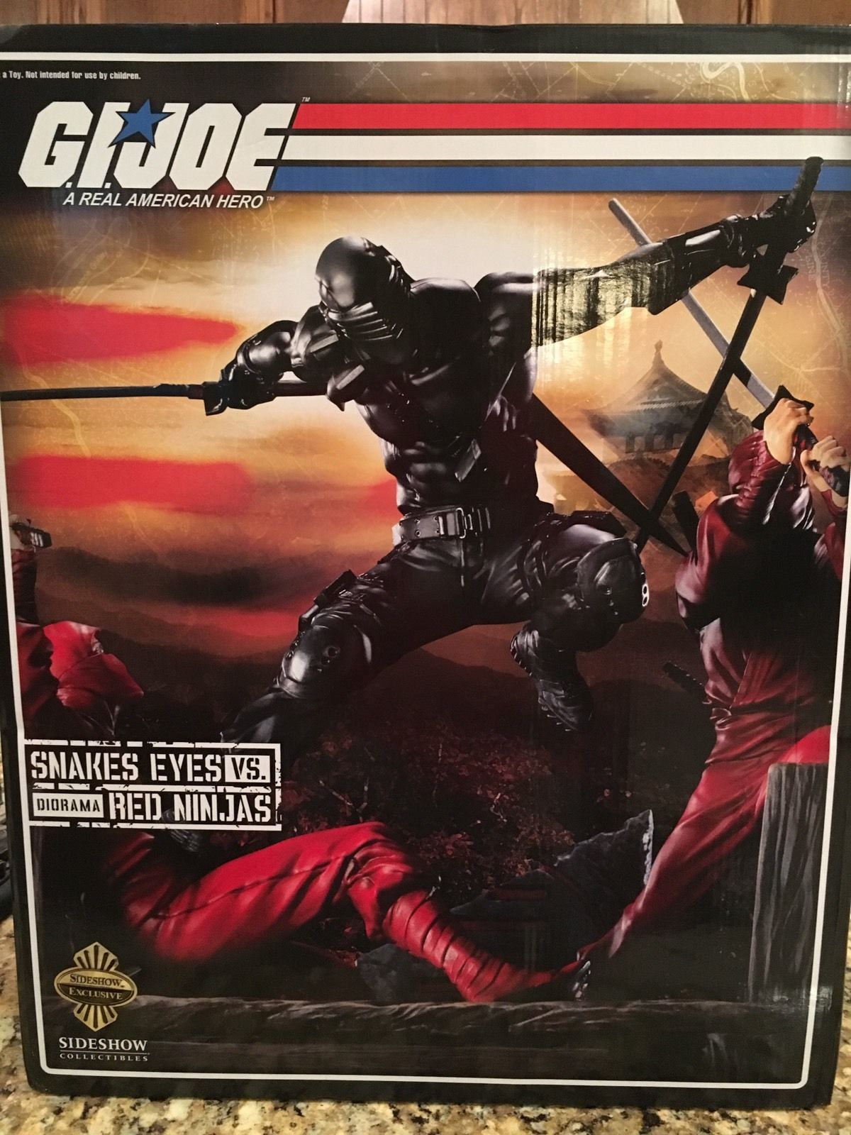 Sideshow SNAKE EYES vs RED NINJAS STATUE – Statue Unboxing