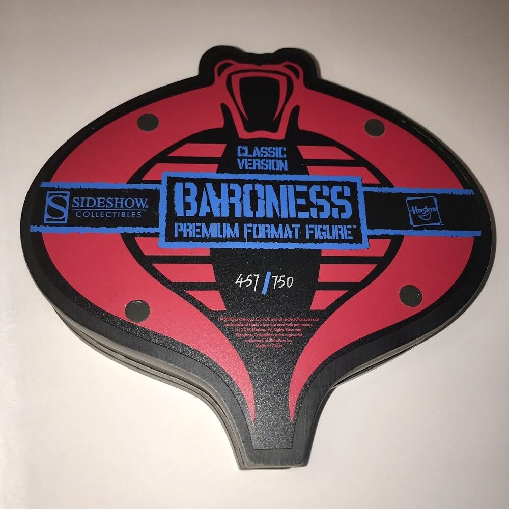 Sideshow GI Joe BARONESS Classic version PF ~ Black Uniform – Statue ...