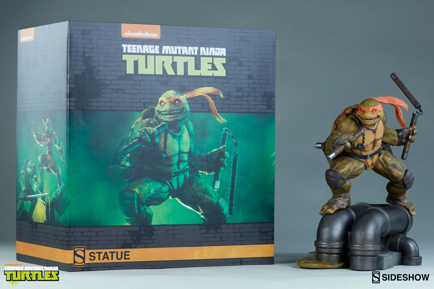 Sideshow TMNT Michelangelo Statue 1/6 Nickelodeon – Statue Unboxing