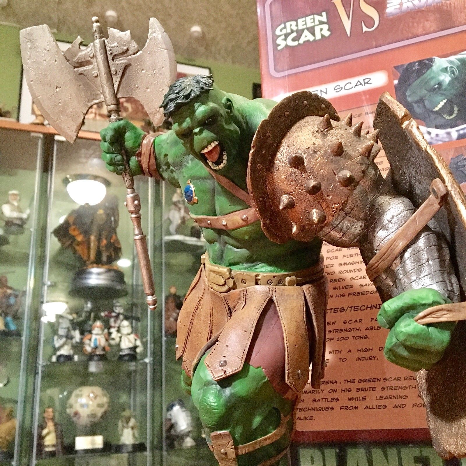 Sideshow Planet Hulk Green Scar vs Silver Savage Diorama – Statue Unboxing
