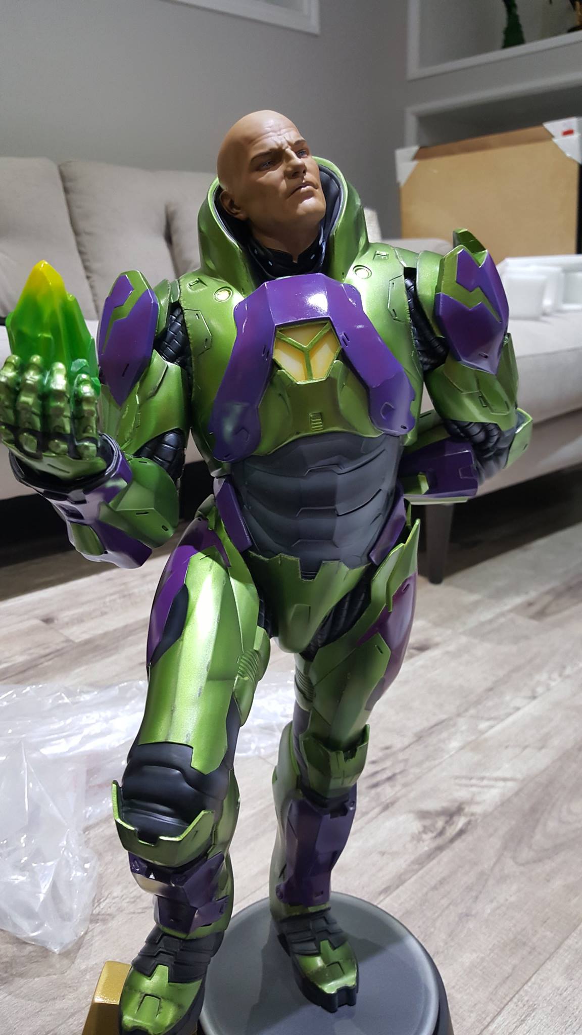 Sideshow Lex Luthor – Power Suit PF – Statue Unboxing